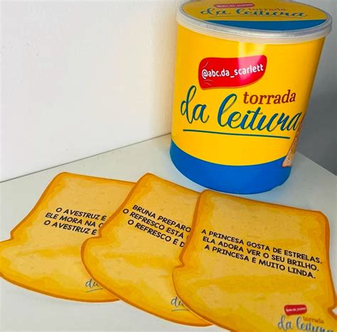 Combo latas pedagógicas para estimular a leitura Abc da Scarlett Materiais pedagógicos Digital
