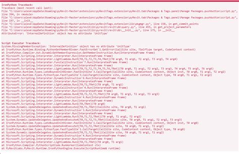 Manage Packages Extension Error Issue 1568 Pyrevitlabs PyRevit