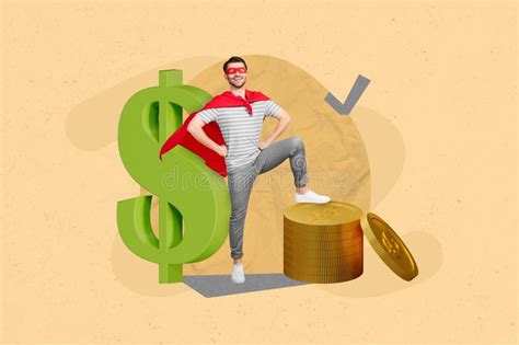 Cartoon Picture Image Collage Artwork Sketch Of Happy Positive Guy