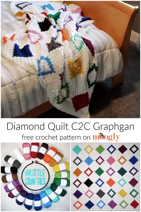 Diamond Quilt C2c Graphgan Free Crochet Pattern On Moogly Corner To