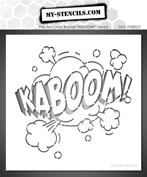 Diy Expression Bubble Stencil Kaboom Spectacular