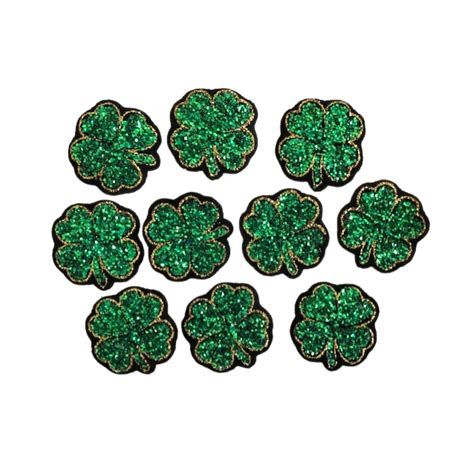 Four Leaf Clover Patch Sequin Green Clover Patch St Patricks Day