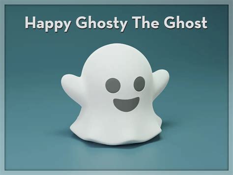 Happy Ghosty The Ghost 3d Print Model Download Free