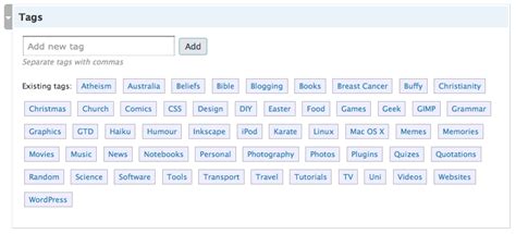 Clickable Tags For WordPress