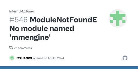 Modulenotfounderror No Module Named Mmengine · Issue 546 · Internlm