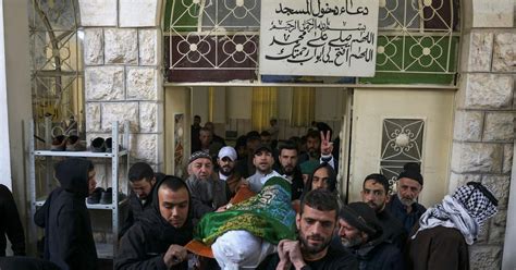Cisjordanie Un Palestinien Tué Par Les Forces Israéliennes