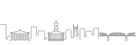 Poznan Dark Line Simple Minimalist Skyline Vector Image