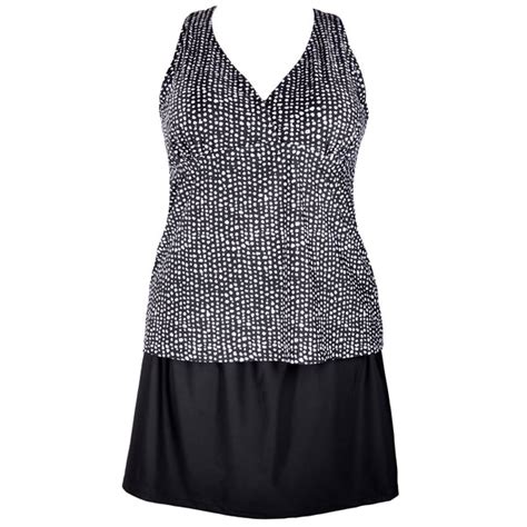 Plus Size Underwire Tankini Set Dots At Play Swimsuits Just For Us