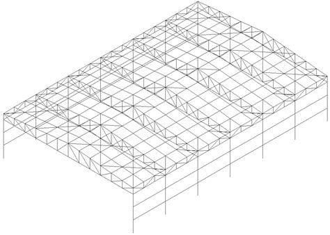 Steel Frame Structure Of Dome Detailed 3d View Dwg Autocad Drawing