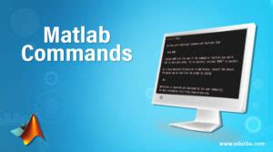 Matlab Commands Basic To Advance Commands List