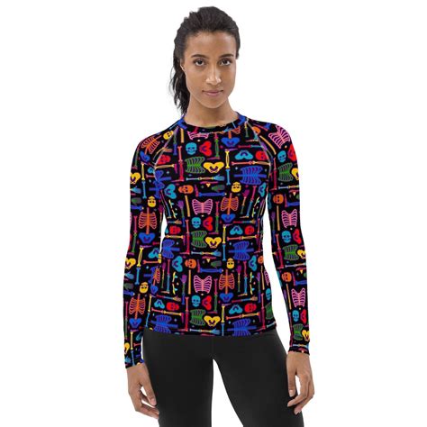 Skeleton Bones Anatomy Rash Guard Fitness Rash Guard Long Sleeve Yoga Guard Doctor Nurse Gifts