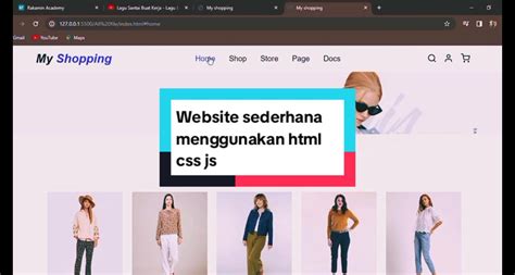 Website sederhana menggunakan html css | Salman maulana (@salman_maulana.20)