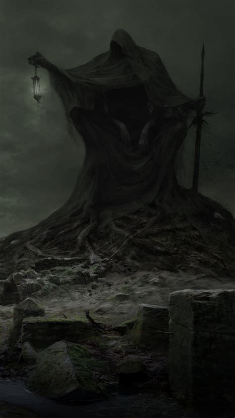 Dark Grim Reaper Landscape 1080x1920 Phone Hd Wallpaper