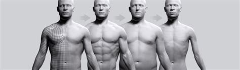 Male Custom Basemesh Lowpoly For Flippednormals