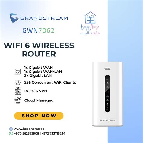 Grandstream Gwn7062 Dual Band Wi Fi 6 Router Keephome خليك بالبيت
