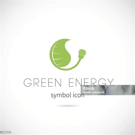 녹색 에너지 벡터 컨셉입니다 기호까지 아이콘크기 또는 라벨 0명에 대한 스톡 벡터 아트 및 기타 이미지 0명 나무 라벨 Istock