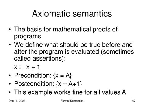 Ppt Programming Language Theory Formal Semantics Powerpoint