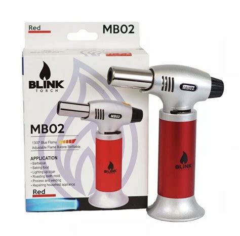 Blink Torch Mb02 Refillable Butane Torch Red