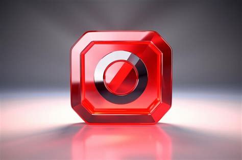 Premium Photo 3d Icon Rendering Of User Interface Object Play Button