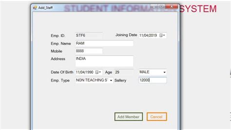 Student Information System VB NET Project With Source Code Hindi YouTube