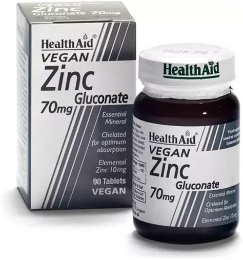 Healthaid Zinc Gluconate 70mg 90 Tablets £987 Picclick Uk