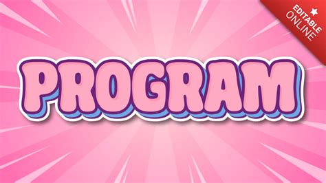 Program Cute Text Effect Generator