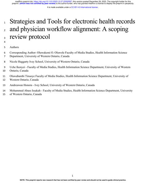 Pdf Strategies And Tools For Electronic Health Records And Physician