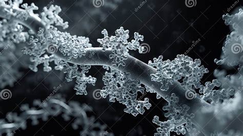 An Electron Microscope Image Showing The Intricate And Precise Structure Of A Gene With The