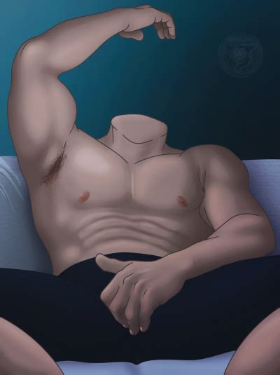 Couching Headless Shirtless Version NAKED VERSIO Tumbex