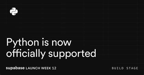 Supabase Python
