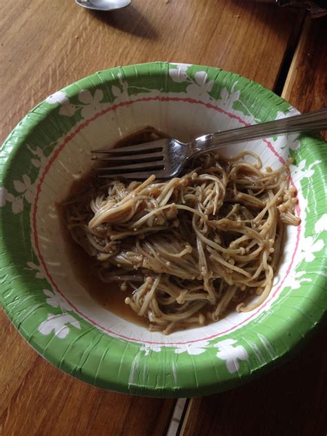 Craving Ramen Noodlespasta Enoki Mushrooms To The Rescue I Just Made