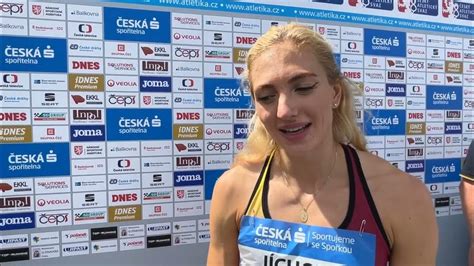 Nikoleta Jíchová po 400 m př. na MČR 2023 - YouTube