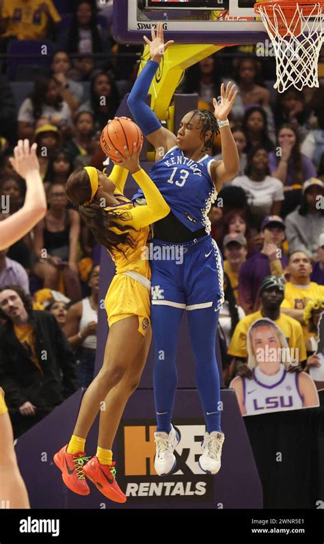 Baton Rouge USA 03rd Mar 2024 LSU Lady Tigers Guard Janae Kent 20