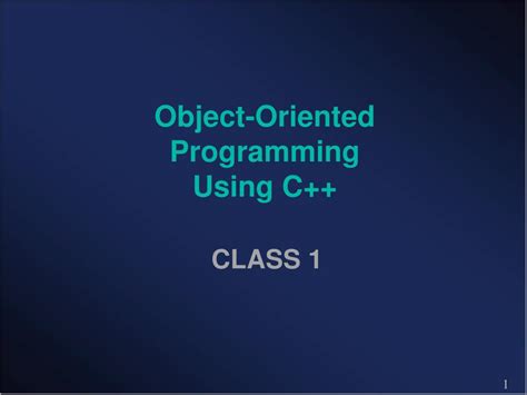 ppt object oriented programming using c powerpoint presentation