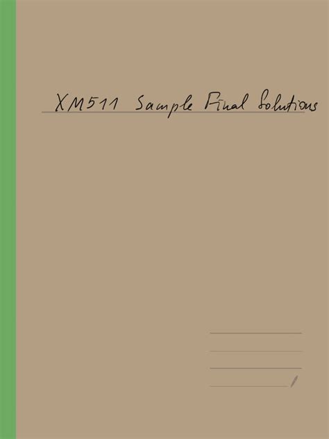 ul xm511 final sample solutions pdf eigenvalues and