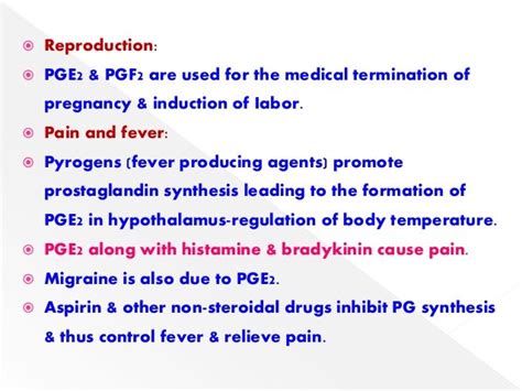 Prostaglandins