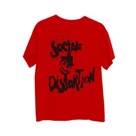 Smiley Red T-Shirt - Social Distortion Official Store