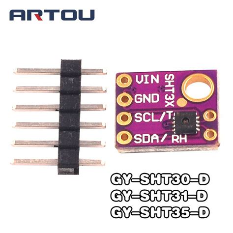 Sht30sht31sht35 디지털 출력 온도 및 습도 센서 모듈 Iic I2c 인터페이스 33v Gy Sht31 D