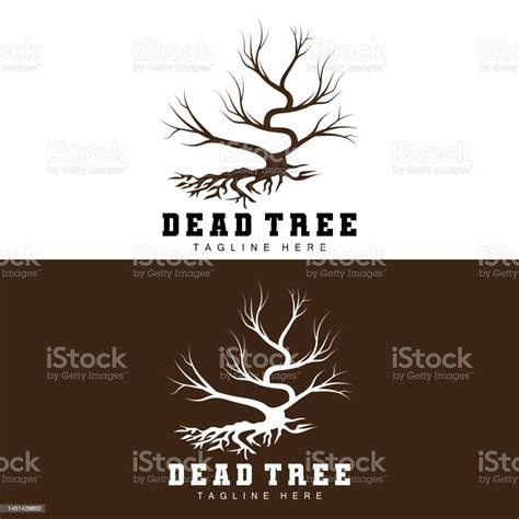나무 로고 디자인 죽은 나무 일러스트 레이 션 야생 나무 절단 지구 온난화 벡터 지구 가뭄 제품 브랜드 아이콘 0명에 대한 스톡