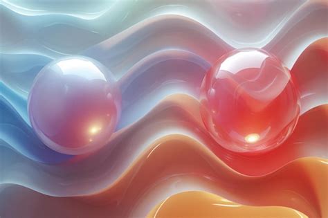 Premium Photo Isometric Spherical Forms Creating A Seamless Wave
