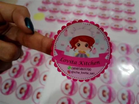 A58 Isi 150pcs Lembar Cetak Sticker Chromo Cutting Bulat Sticker