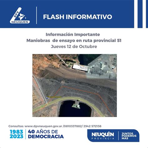 Ruta 51 con maniobras de ensayo Vialidad pide transitar con precaución
