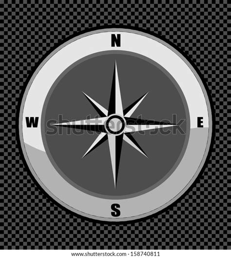 Illustrated Compass Stock Vector Royalty Free 158740811 Shutterstock
