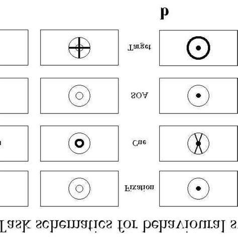 Task Schematics For Temporal Orienting Experiments Subjects Maintained