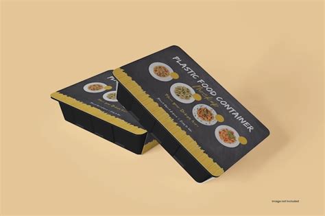 식품 용기 프로토 타입 프리미엄 Psd 파일