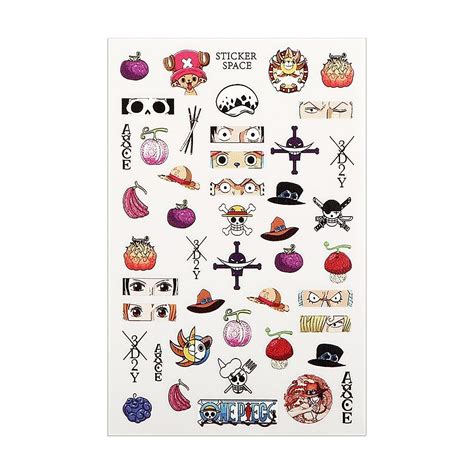 Наклейки для дизайна ногтей Stickersspace One Piece Mini 157022