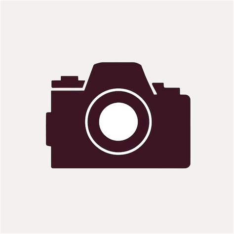 Minimalist Camera Icon Design Premium Ai Generated Vector