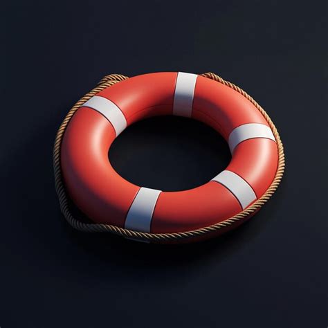 3d Life Buoy Icon Safety And Rescue Illustration Logo Premium Ai