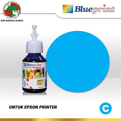 Tinta Epson Blueprint For Printer Epson 100ml Biru Cyan Cp