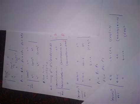 using properties of determinates prove that a b b c c a c a b c